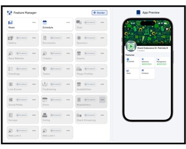 Event Day App - Stack Endurance